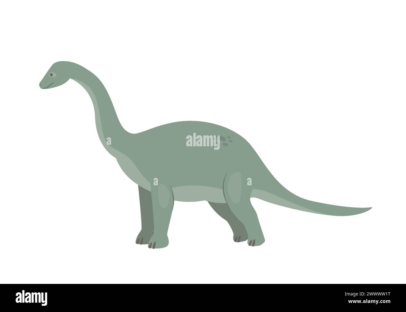 Brontosaurus dinosaur animal. Prehistoric animal, jungle reptiles group, jurassic world ...