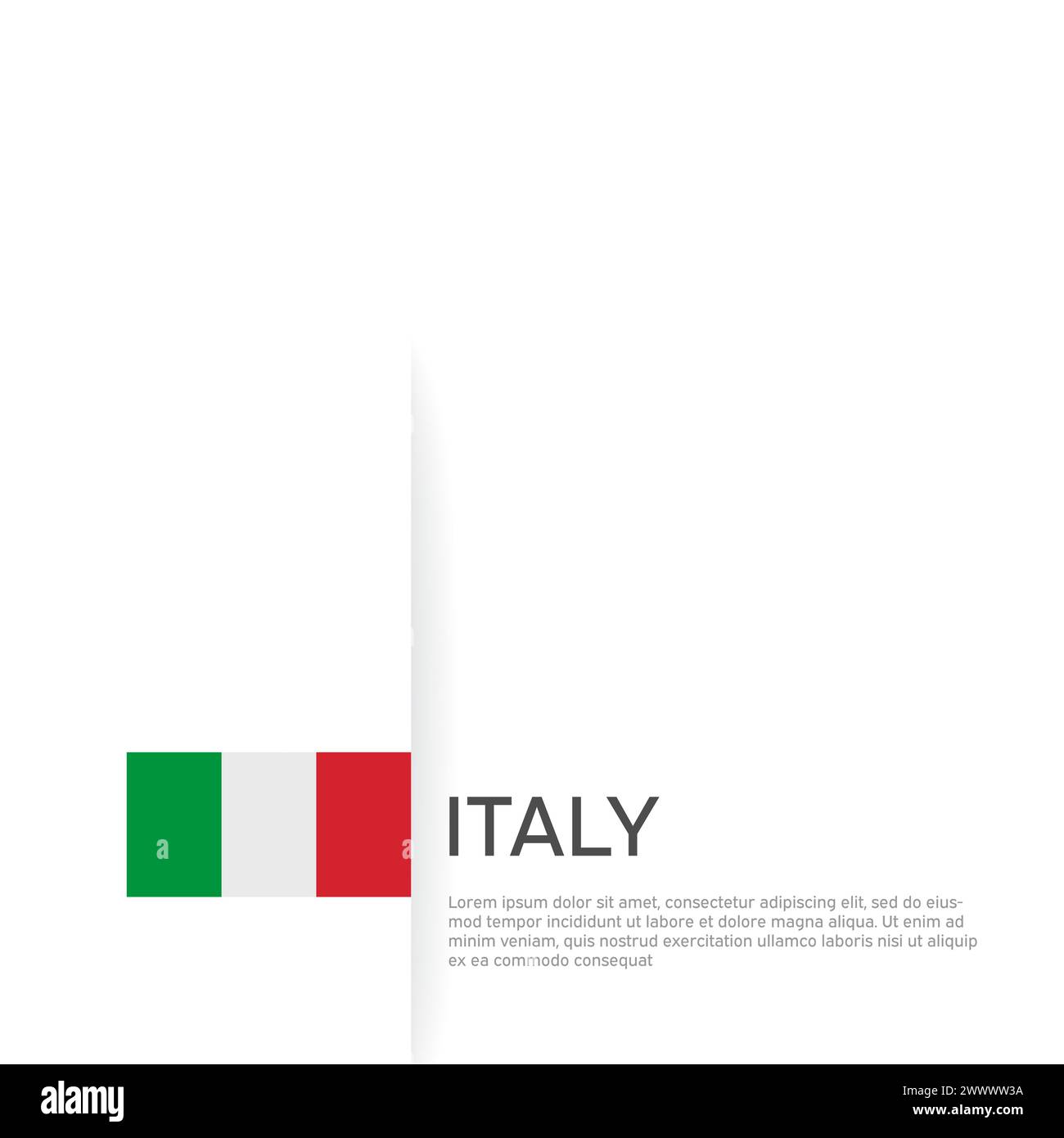 Italy flag background. State patriotic italian banner, cover. Document ...