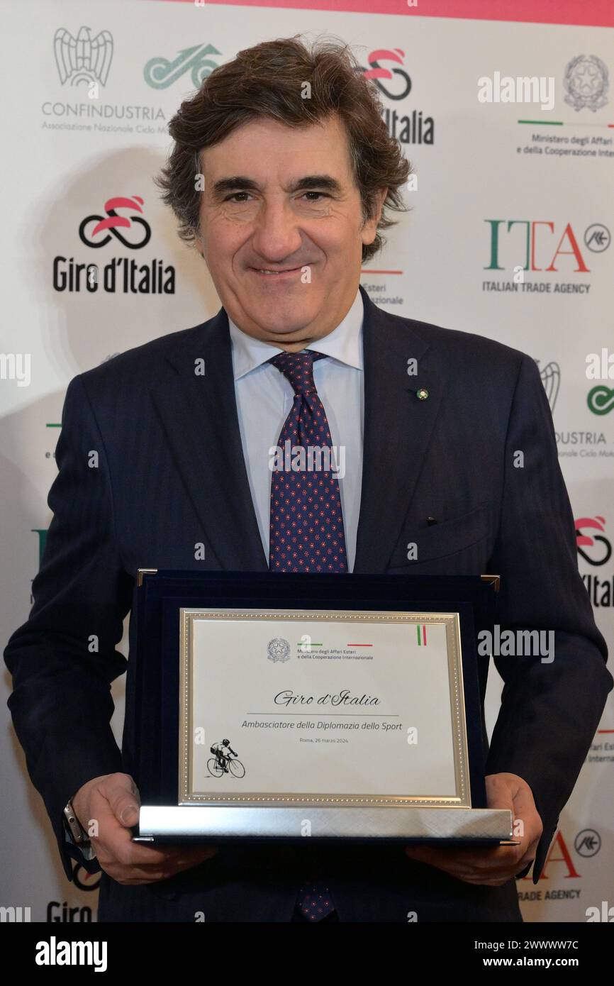 Roma, Italia. 26th Mar, 2024. Urbano Cairo during Presentation of the ...