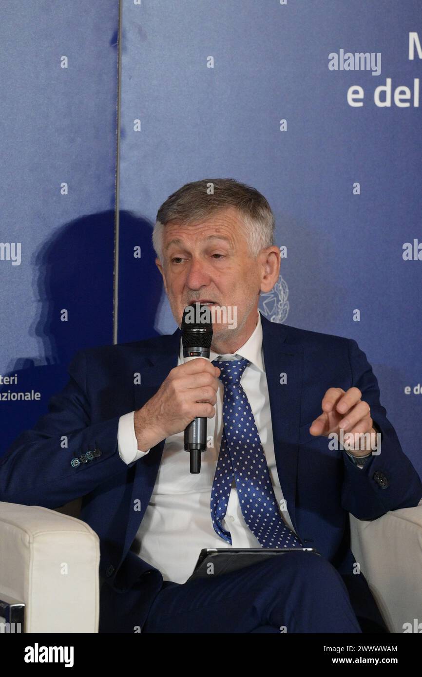 Roma, Italia. 26th Mar, 2024. Mariano Roman during Presentation of the ...
