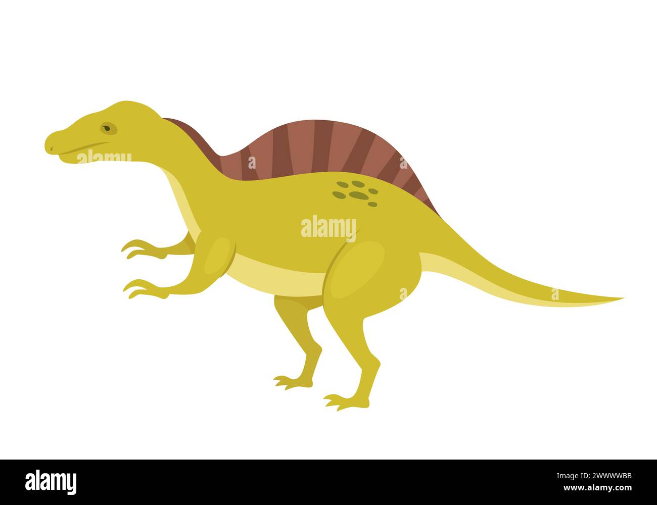 Spinosaurus dinosaur animal. Prehistoric animal, jungle reptiles group ...