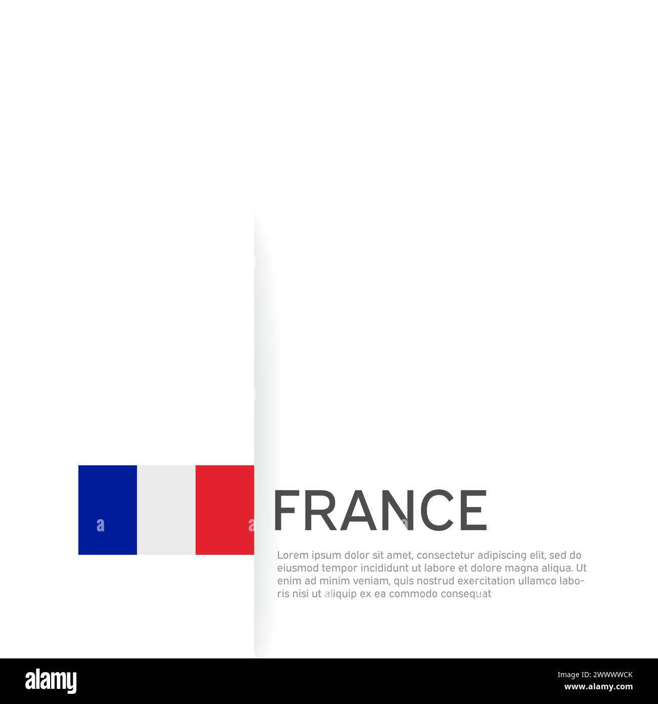France flag background. State patriotic french banner, cover. Document ...