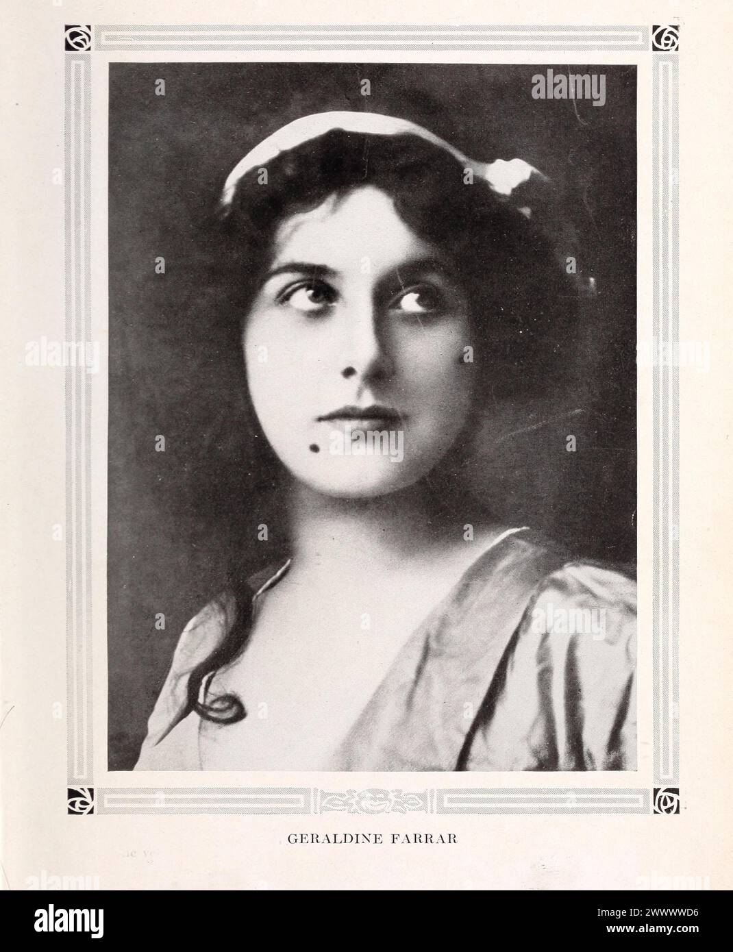 Portrait of Geraldine Farrar. Vintage Photoplay Magazine photograph ...