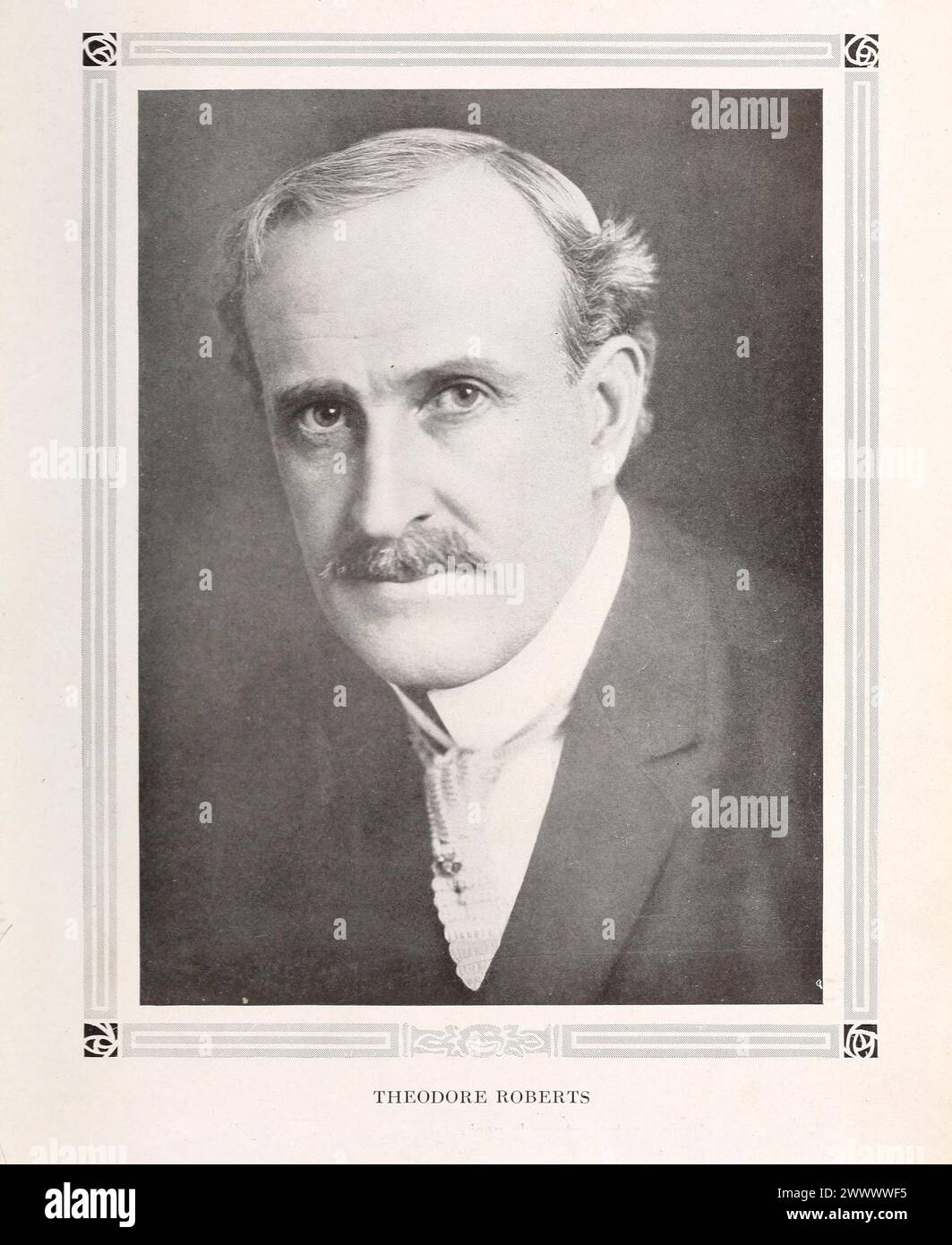 Portrait of Theodore Roberts. Vintage Photoplay Magazine photograph ...
