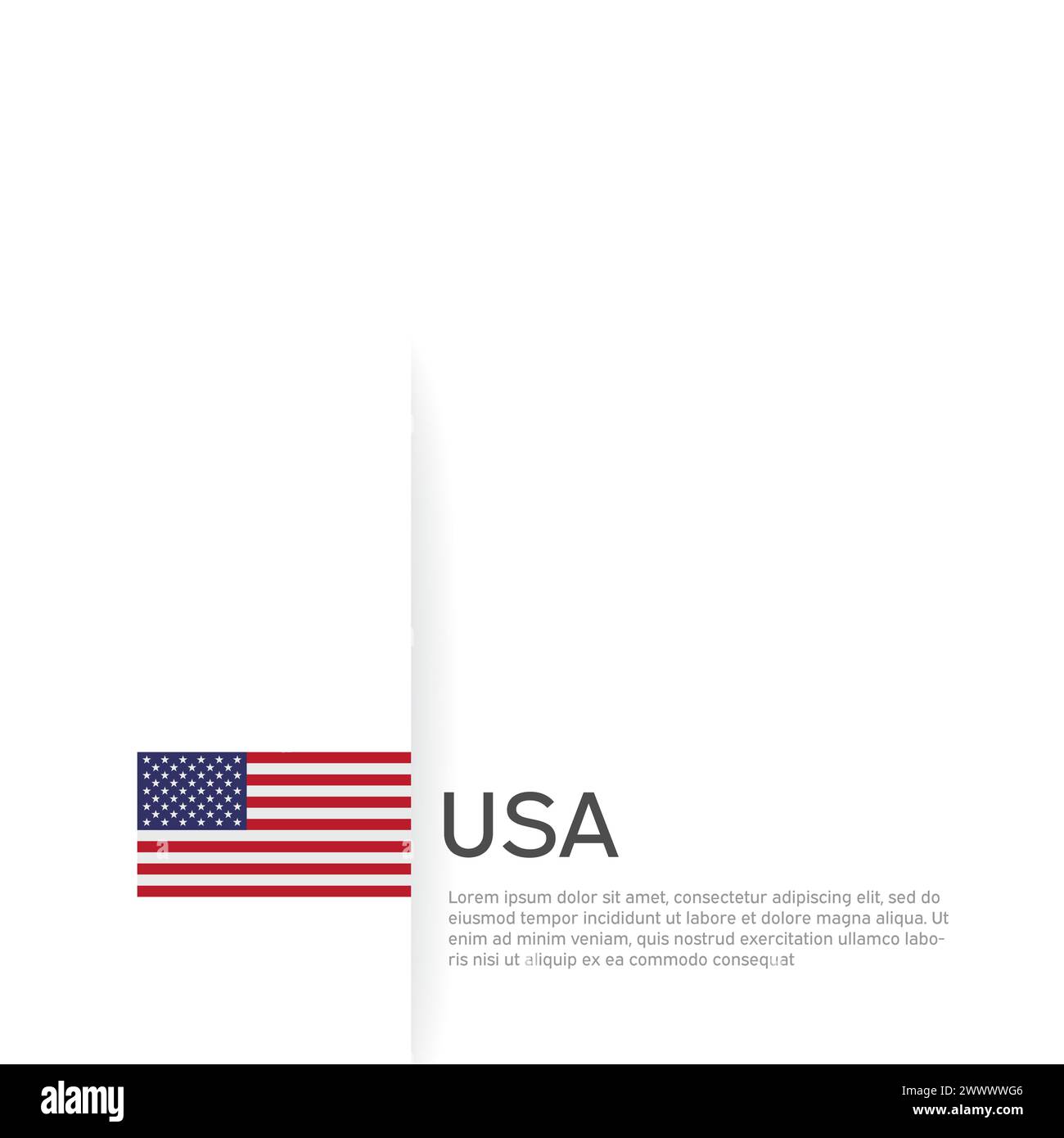 USA flag background. State patriotic us banner, cover. Document ...