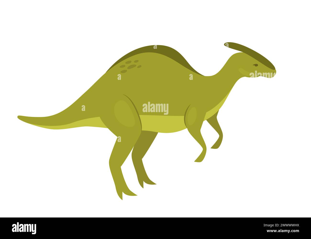 Parasaurolophus dinosaur animal. Prehistoric animal, jungle reptiles ...