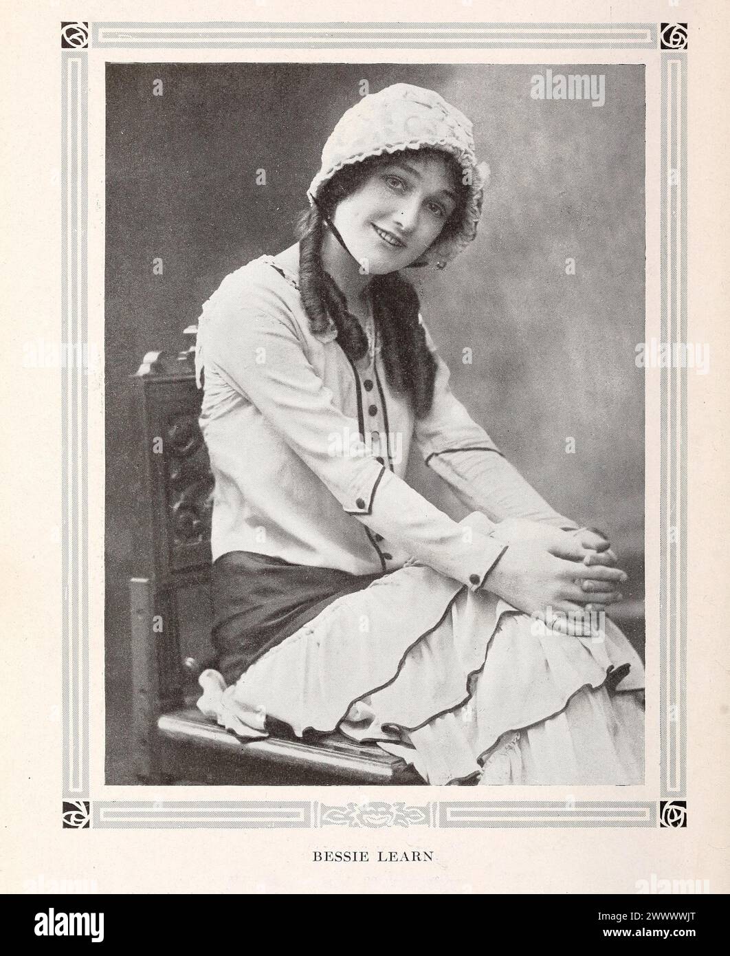 Portrait of Bessie Learn. Vintage Photoplay Magazine photograph ...
