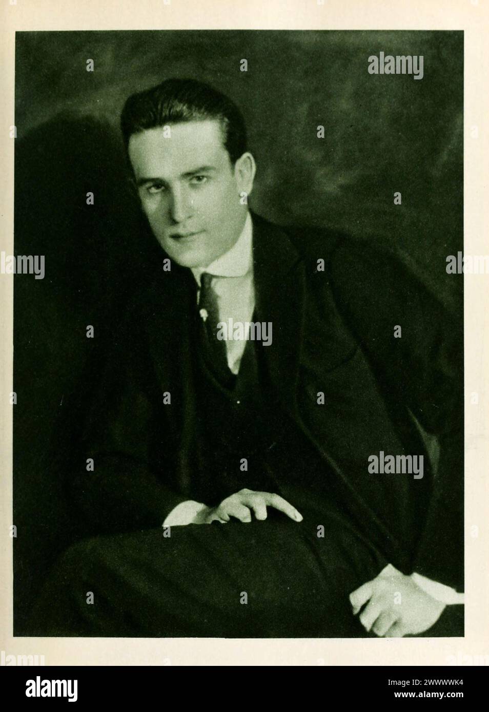 Portrait of Harold Lloyd. Vintage Photoplay Magazine photograph ...