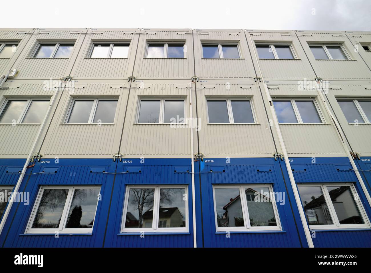 Construction Site Containers Residential Containers Stock Photo - Alamy