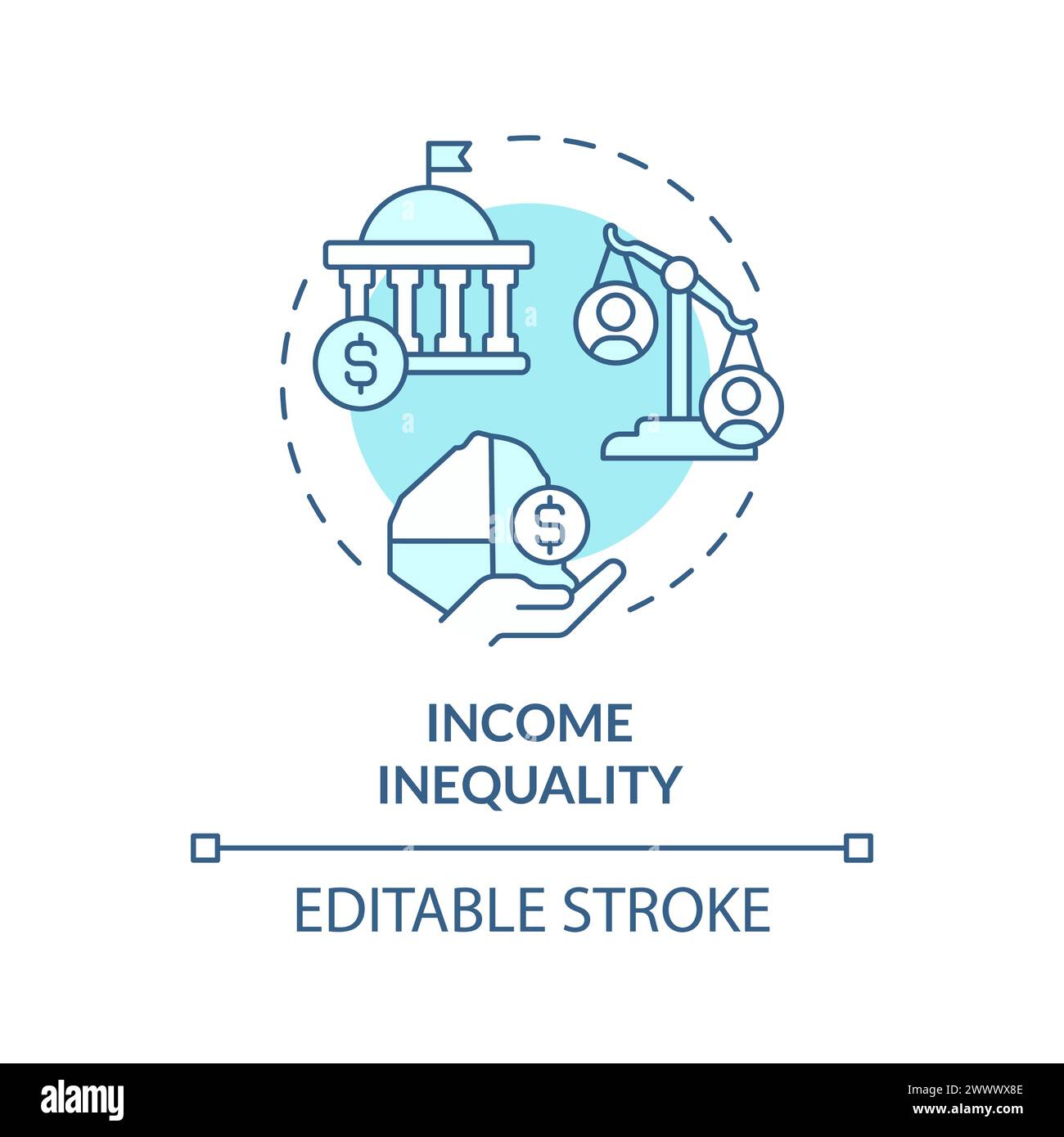 Sign information inequality Cut Out Stock Images & Pictures - Alamy