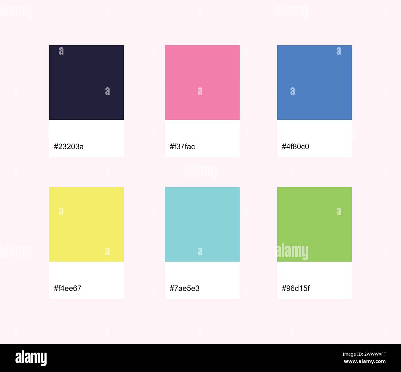 Easter Designer Pack Color Palette inspired by Spring pastel colors ...