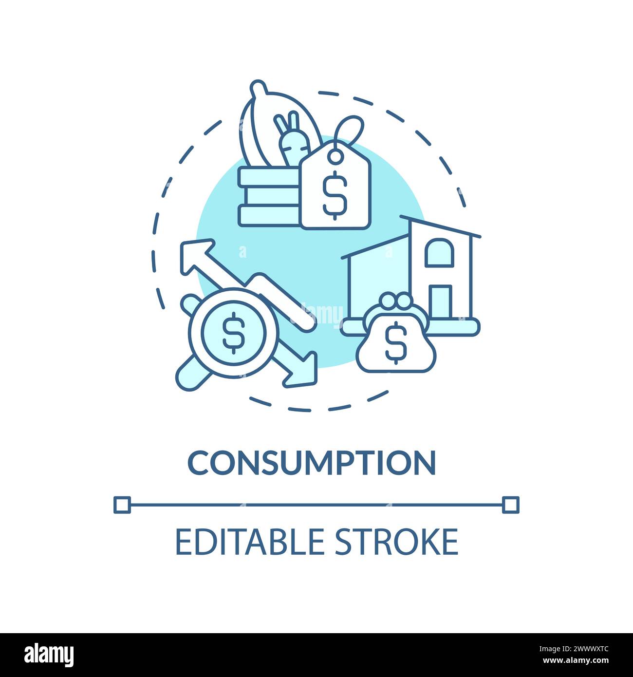 Consumption economics Stock Vector Images - Alamy