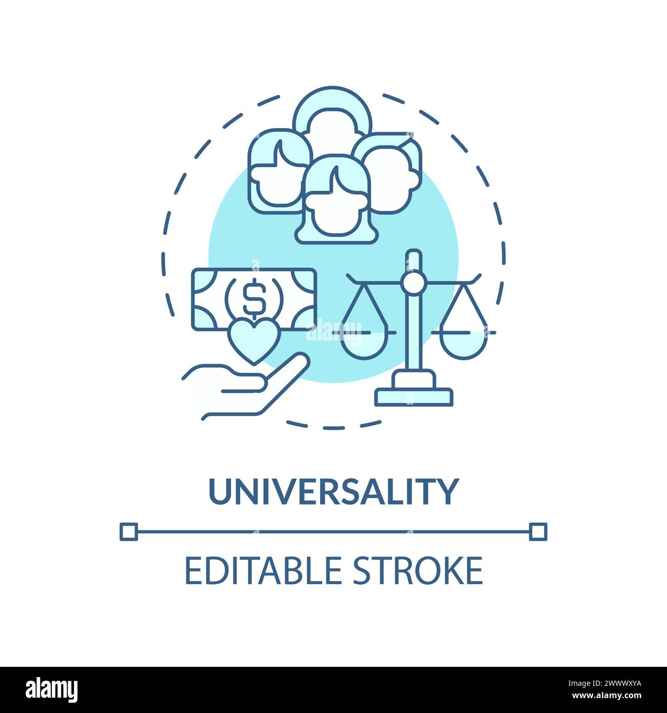 Universal basic income soft blue concept icon Stock Vector Image & Art ... Universal basic income soft blue concept icon Stock Vector Image & Art ...
