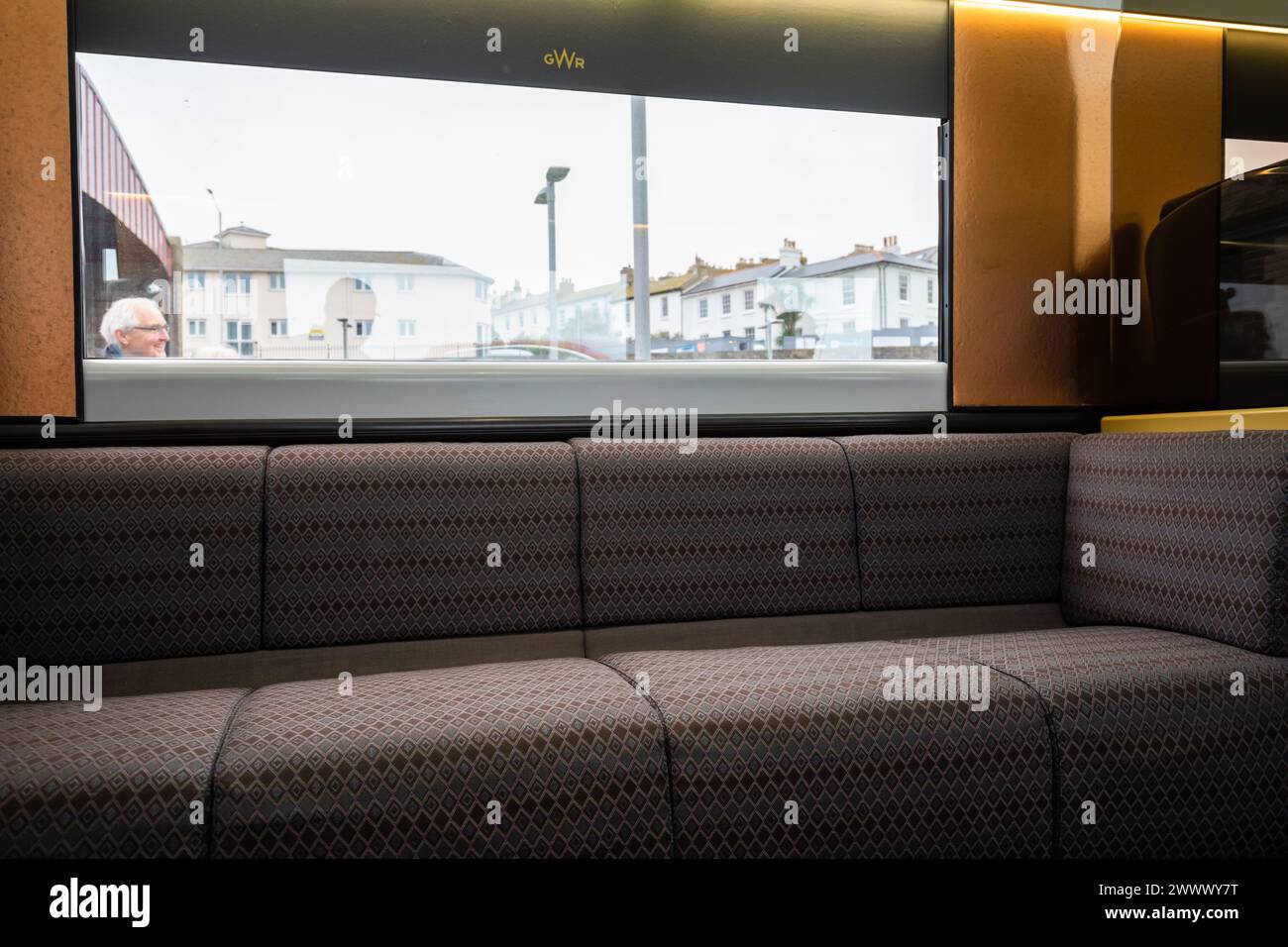 Seating in the buffet Car on The GWR Night Riviera Sleeper from ...