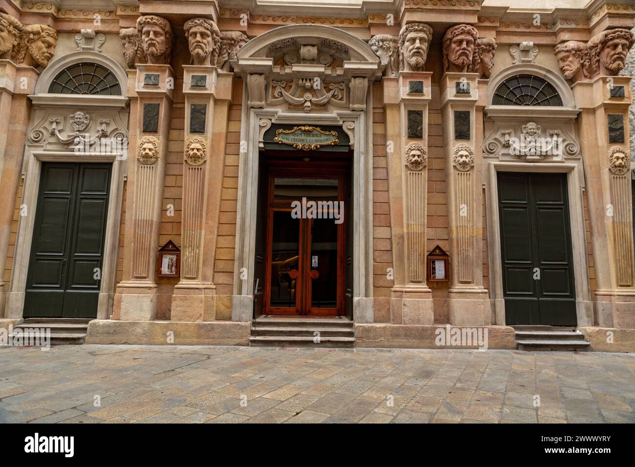 Milan, Italy - 30 March 2022: Front facade of San Raffaele Church in ...