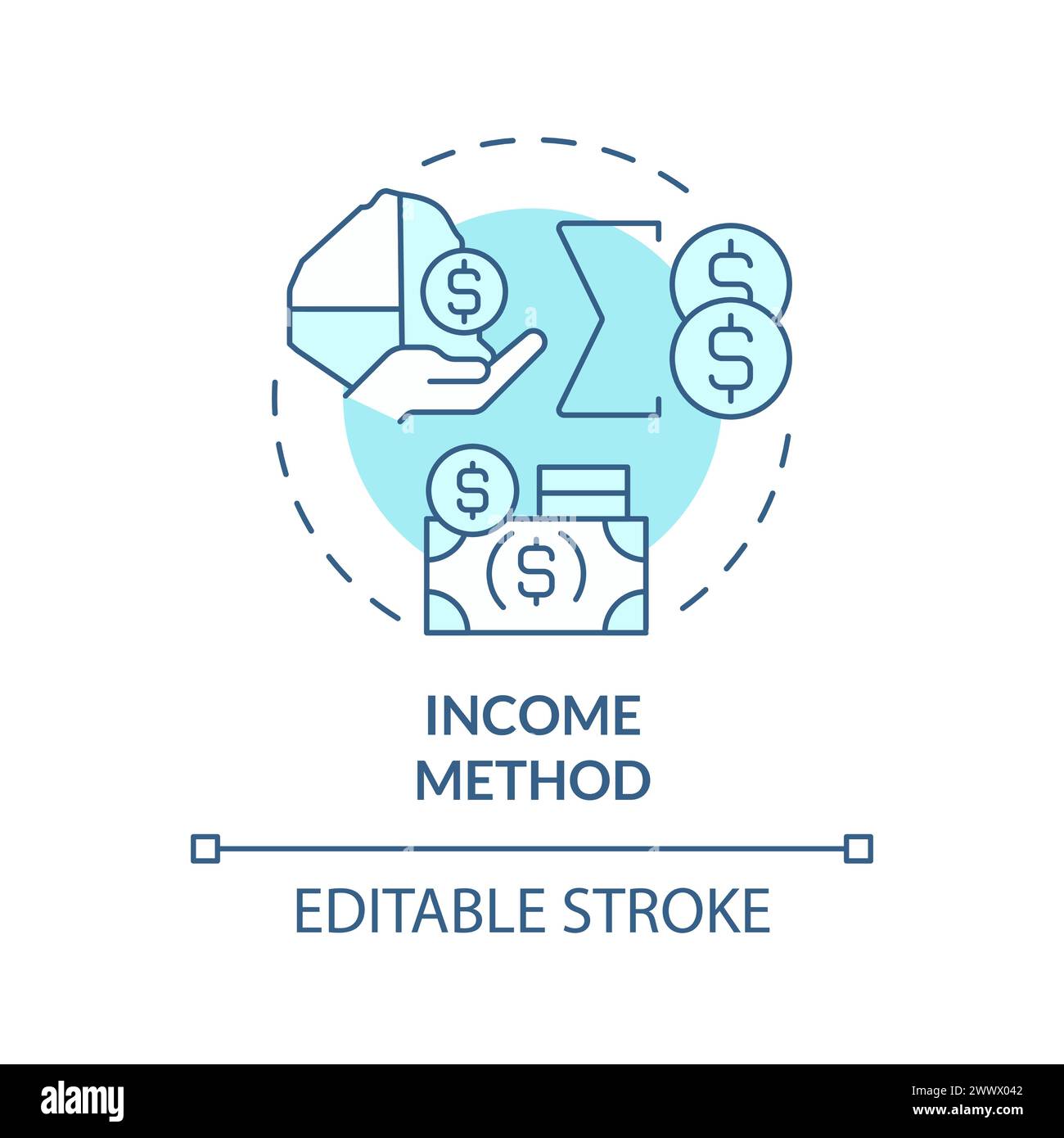 Income method soft blue concept icon Stock Vector Image & Art - Alamy Income method soft blue concept icon Stock Vector Image & Art - Alamy