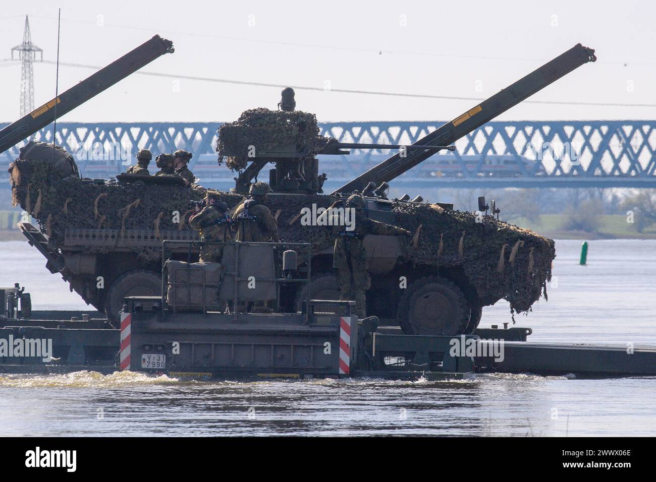 Storkau, Germany. 26th Mar, 2024. A Pandur wheeled armored vehicle of ...