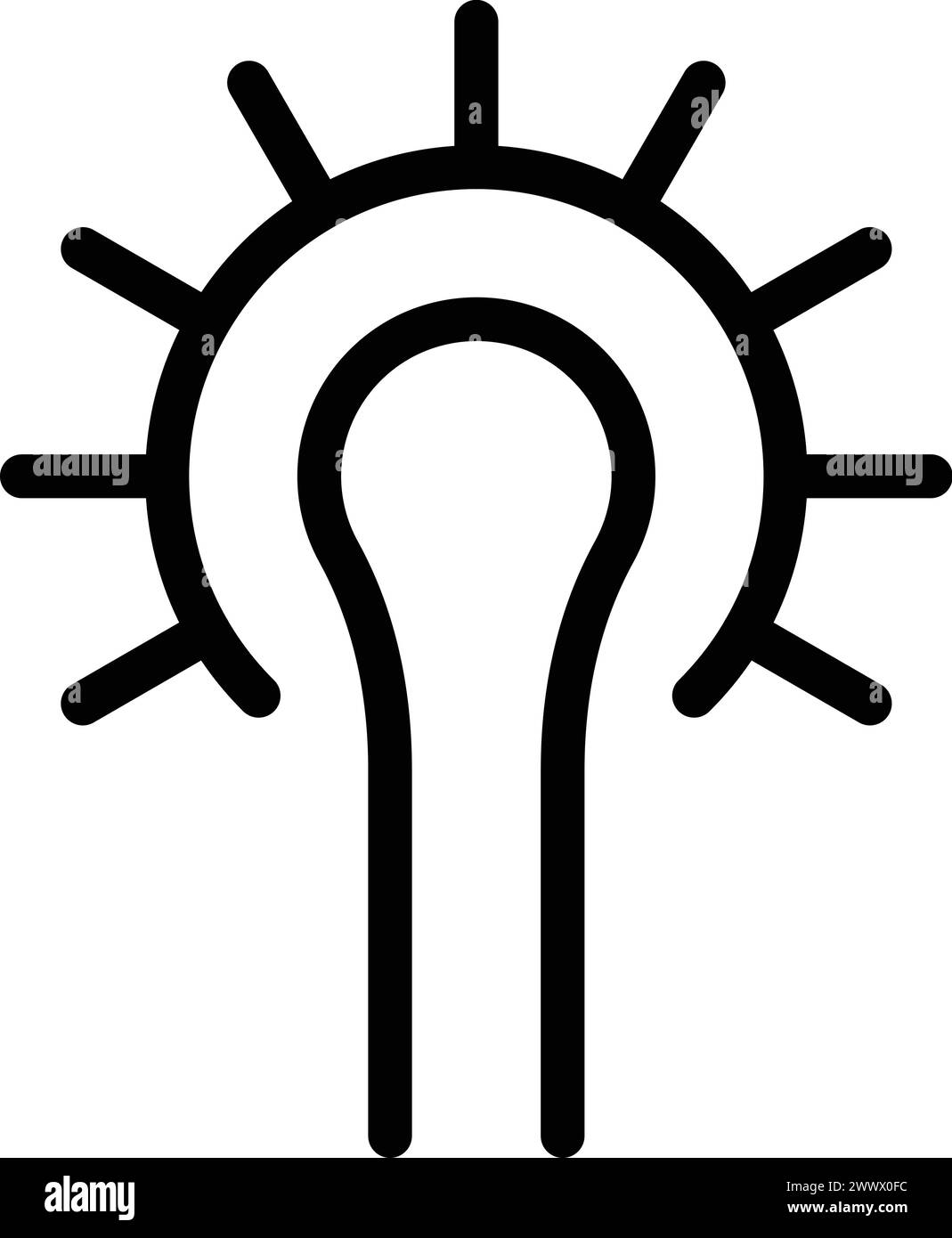 Laser dot light icon outline vector. Beam blaster. Futuristic flash gun ...