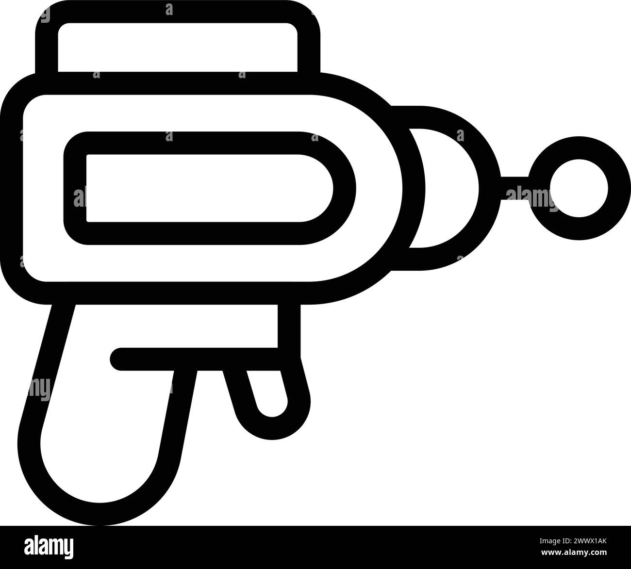 Photon pointer icon outline vector. Alien flash gun. Ion space weapon ... Photon pointer icon outline vector. Alien flash gun. Ion space weapon ...