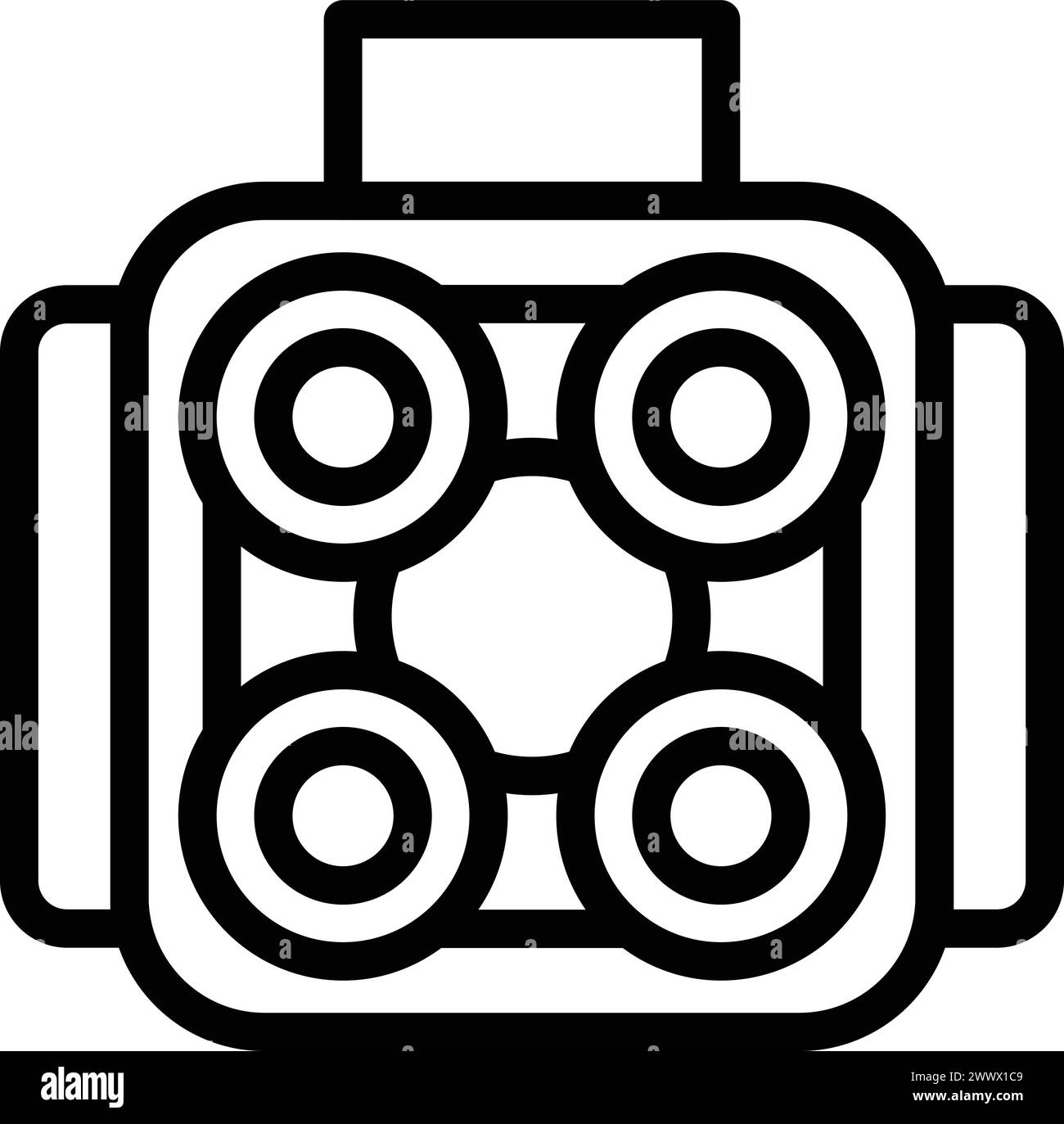 Dental braces icon outline vector. Orthodontic brackets. Stomatology ...