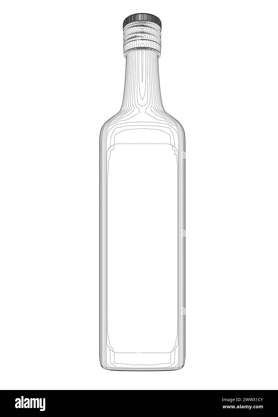 Bottle outline Stock Vector Images - Alamy