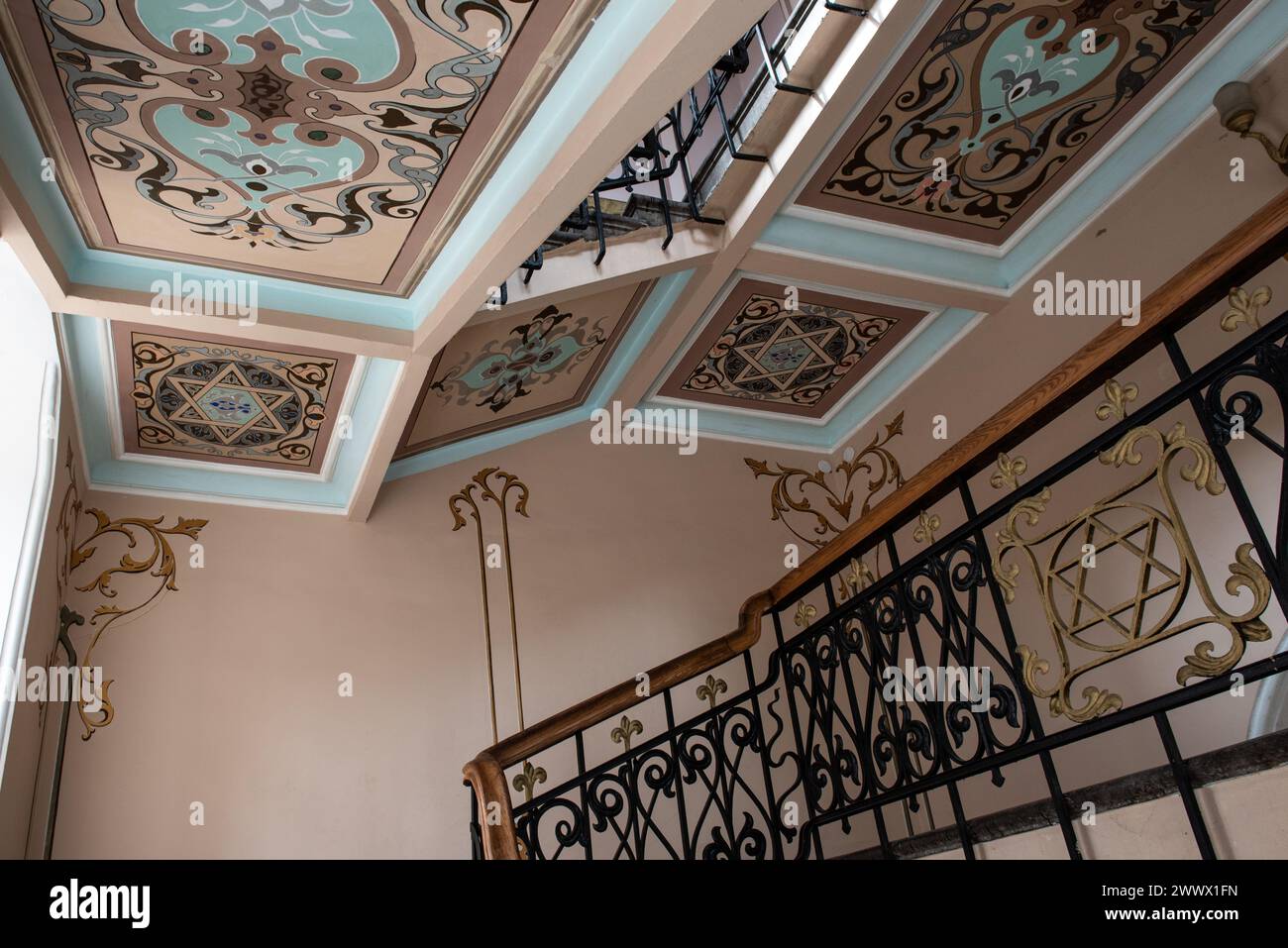 Details of the interior of the Great Synagogue in Tbilisi, Georgia ...