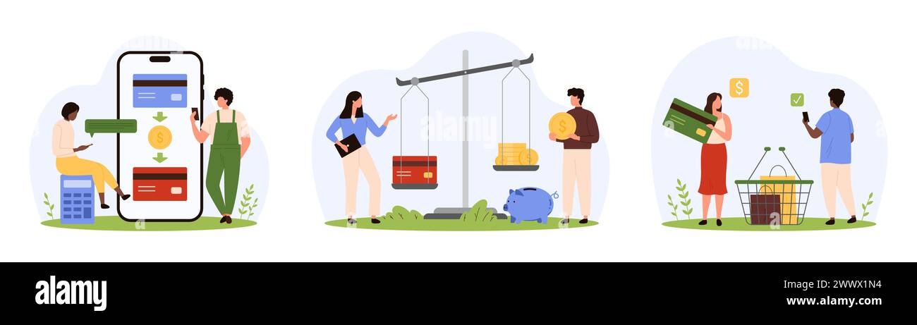 Money payment system, online transaction from bank account balance set ...