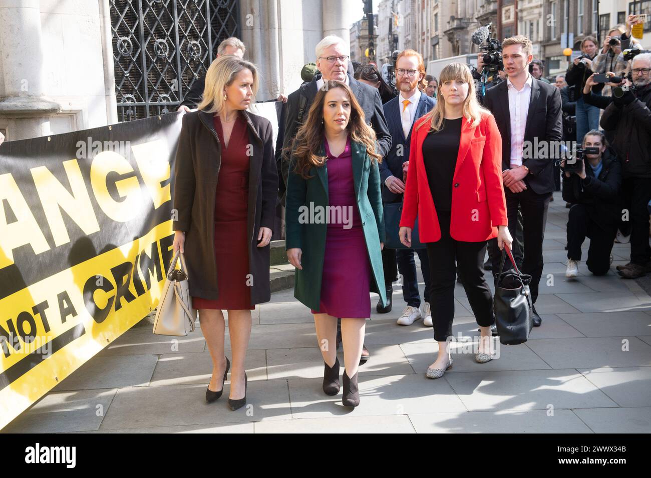 London, UK. 26 Mar 2024. (L-R) - Jennifer Robinson - lawyer for Julian ...