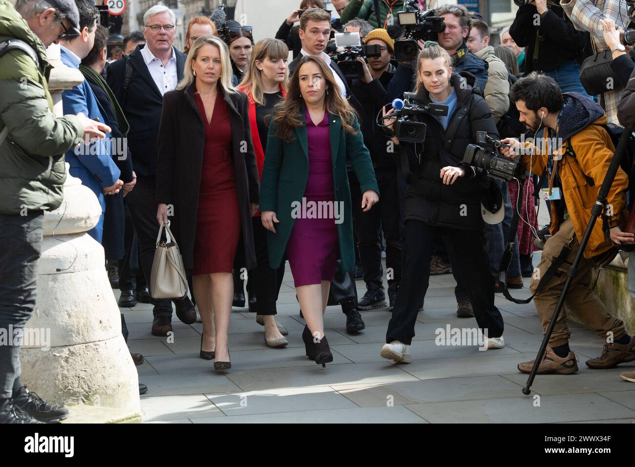 London, UK. 26 Mar 2024. (L-R) - Jennifer Robinson - lawyer for Julian ...
