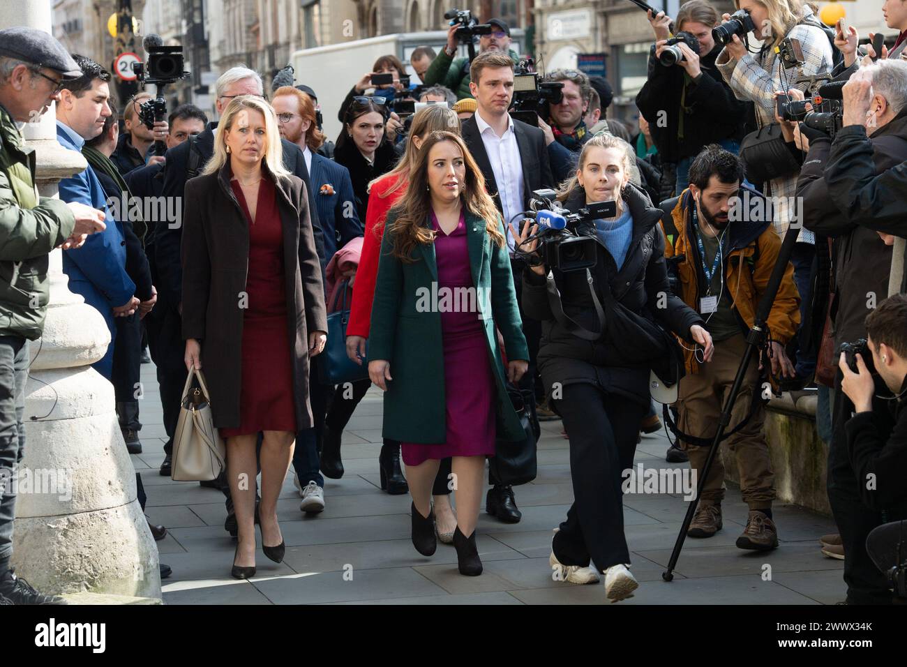 London, UK. 26 Mar 2024. (L-R) - Jennifer Robinson - lawyer for Julian ...