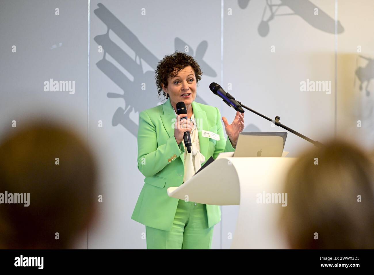 Antwerp, Belgium. 26th Mar, 2024. Flemish Minister of Mobility, Public ...