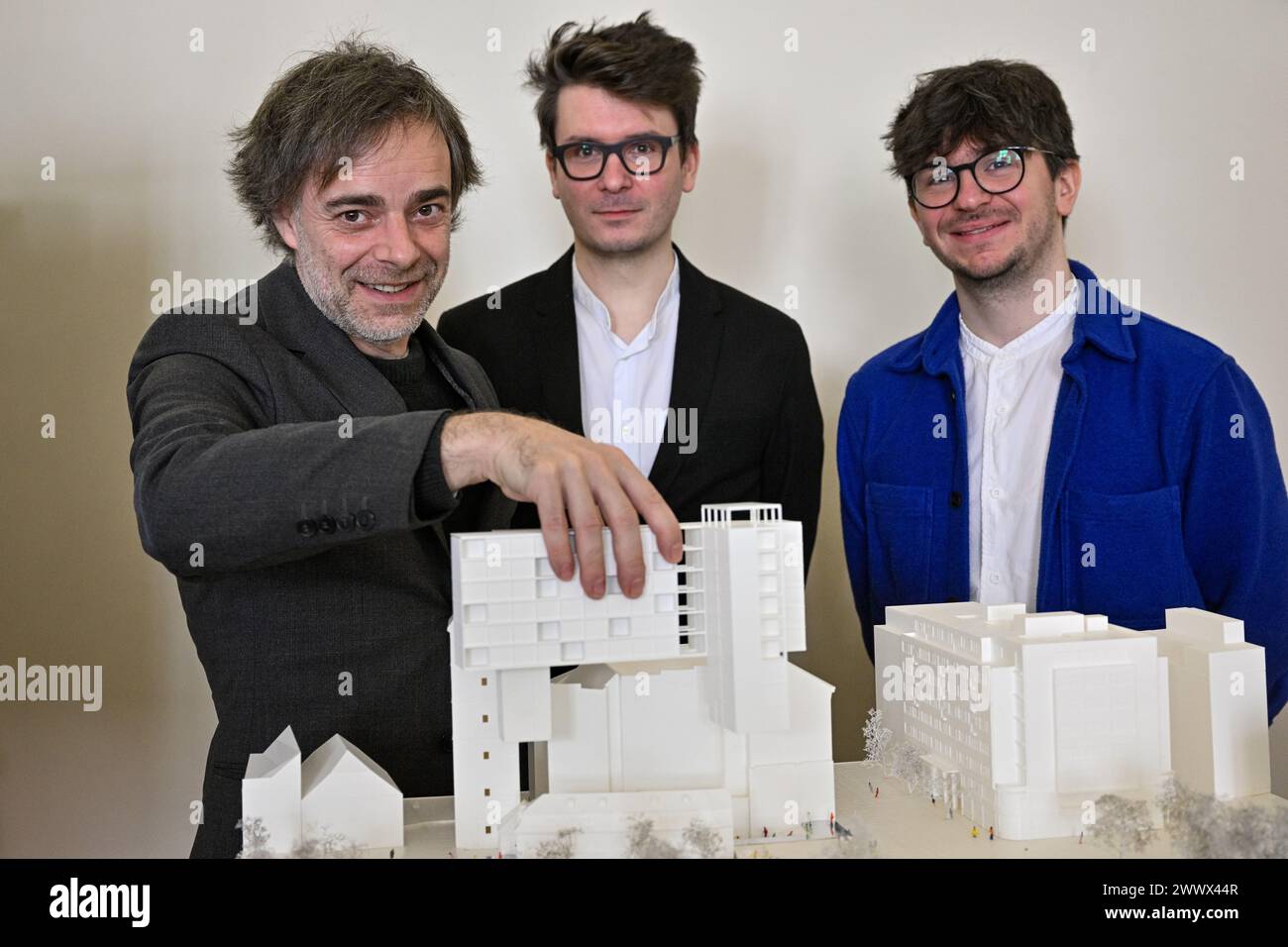 Prague, Czech Republic. 26th Mar, 2024. (L-R) French architect Gilles ...