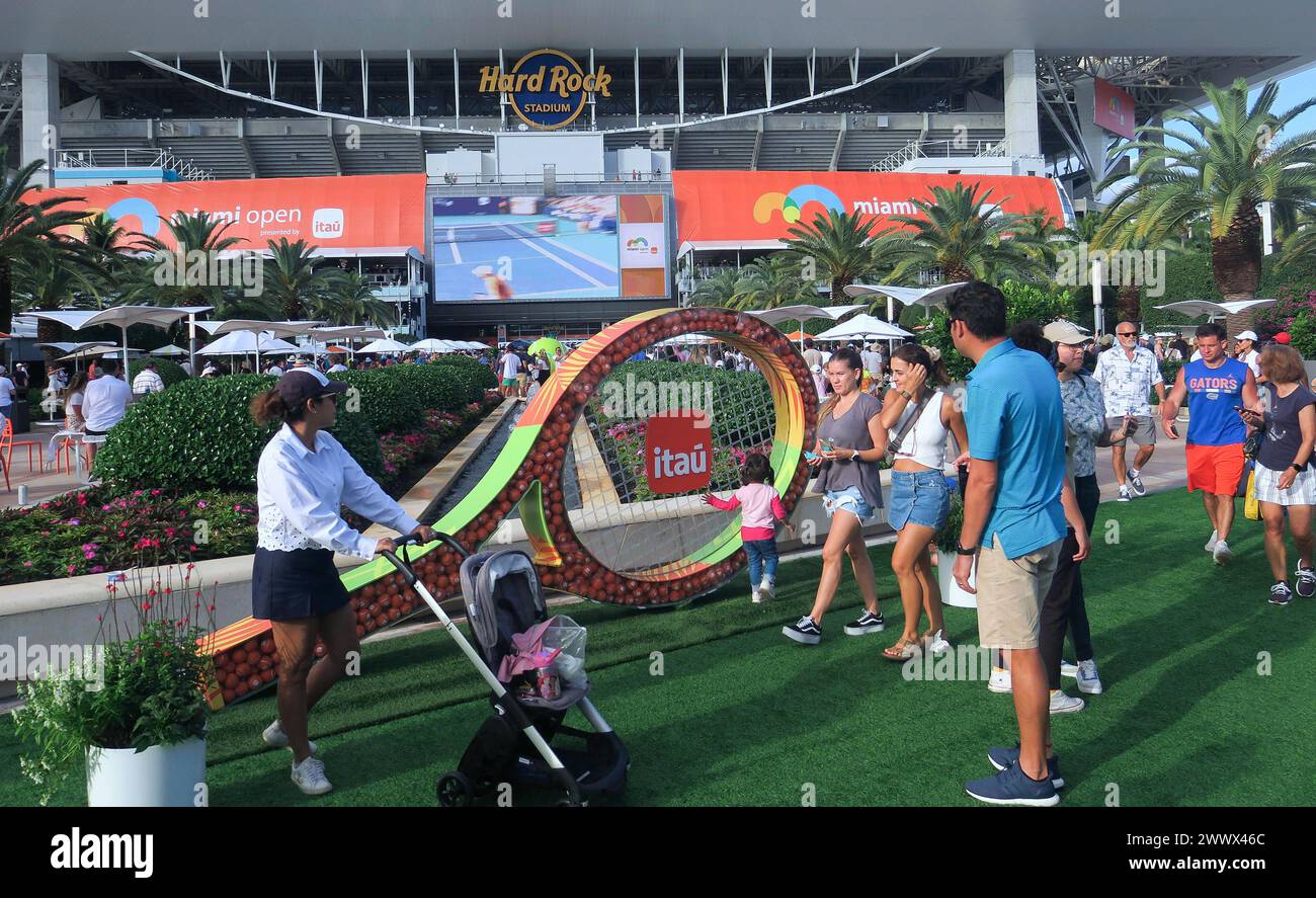 Miami Gardens, United States. 24th Mar, 2024. People attend the 2024 ...