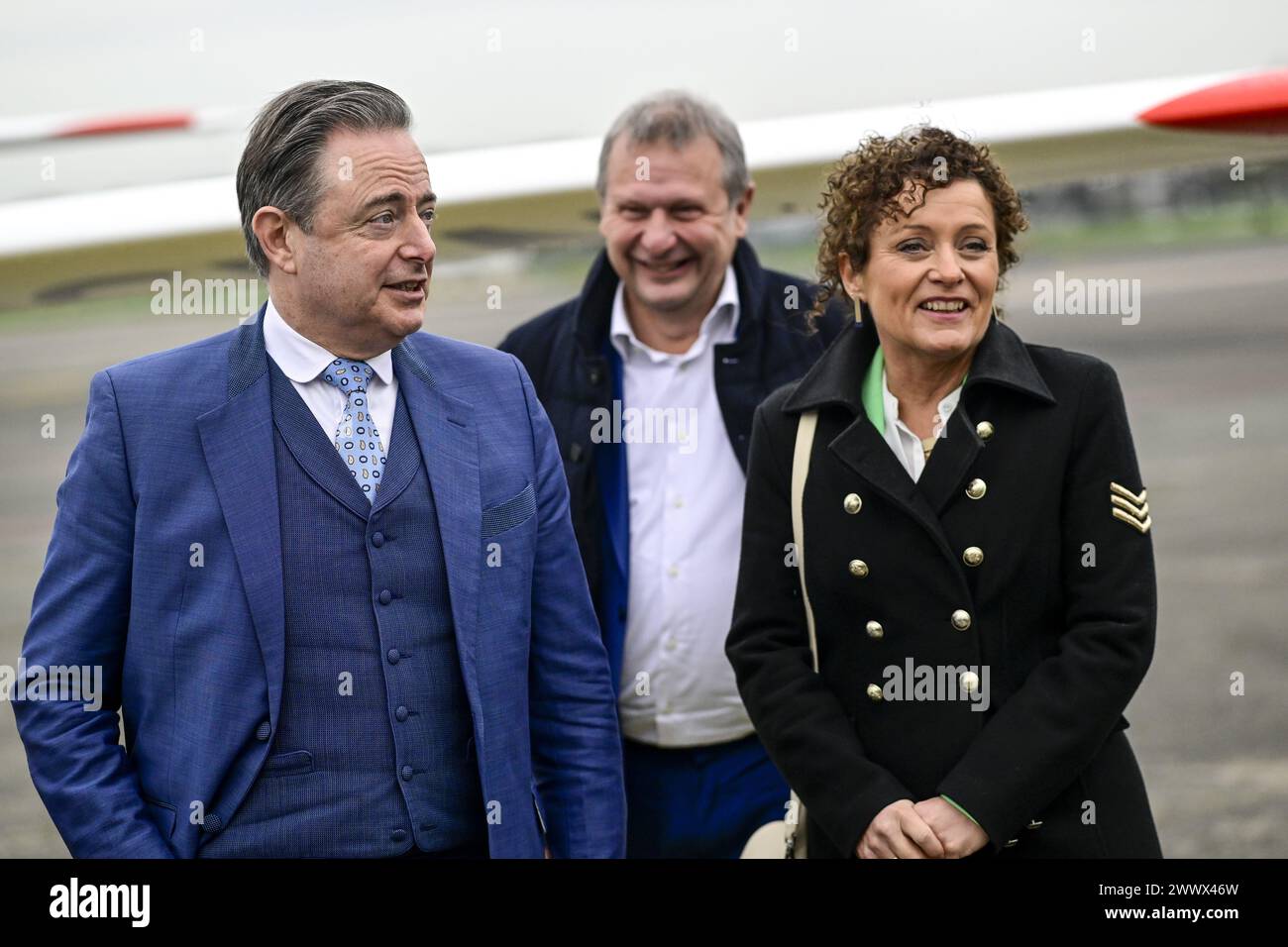 Antwerp, Belgium. 26th Mar, 2024. Antwerp Mayor Bart De Wever, Skeyes ...