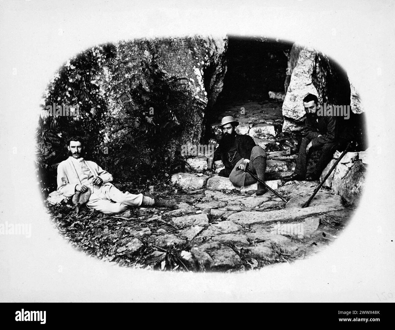 The Brigands Cave, lying in wait Stock Photo - Alamy