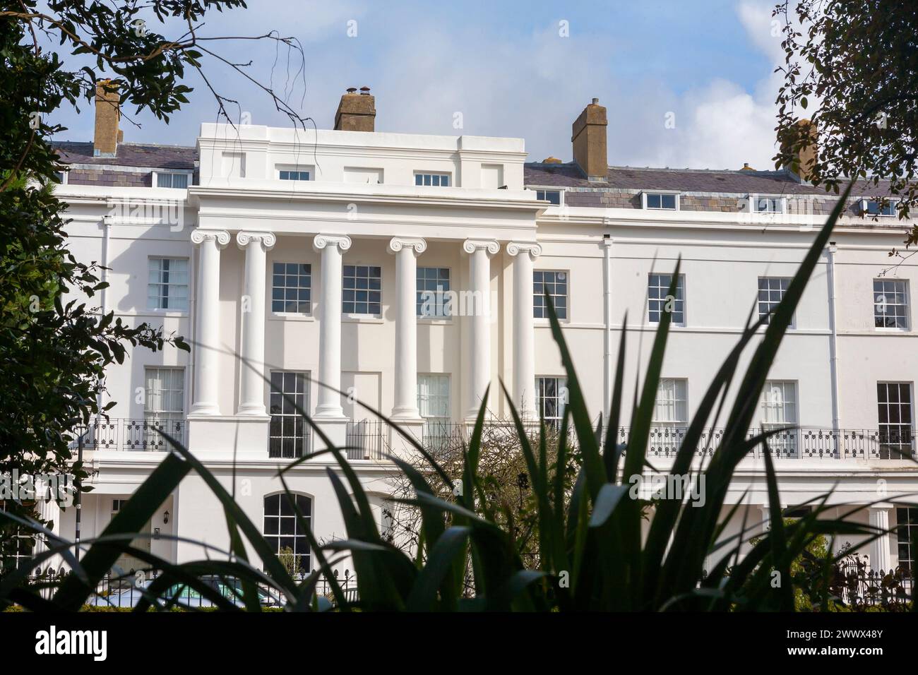 The Crescent, a Georgian terrace built in 1829 by T.E. Owen, Alverstoke ...