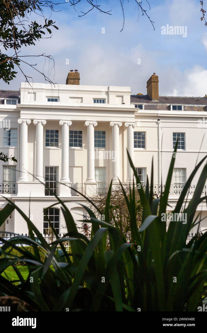 The Crescent, a Georgian terrace built in 1829 by T.E. Owen, Alverstoke ...