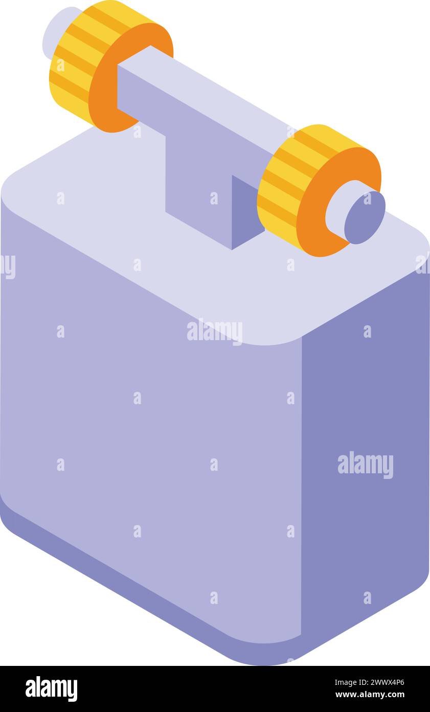 Bio gas pump icon isometric vector. Refinery station plant. Energy ...