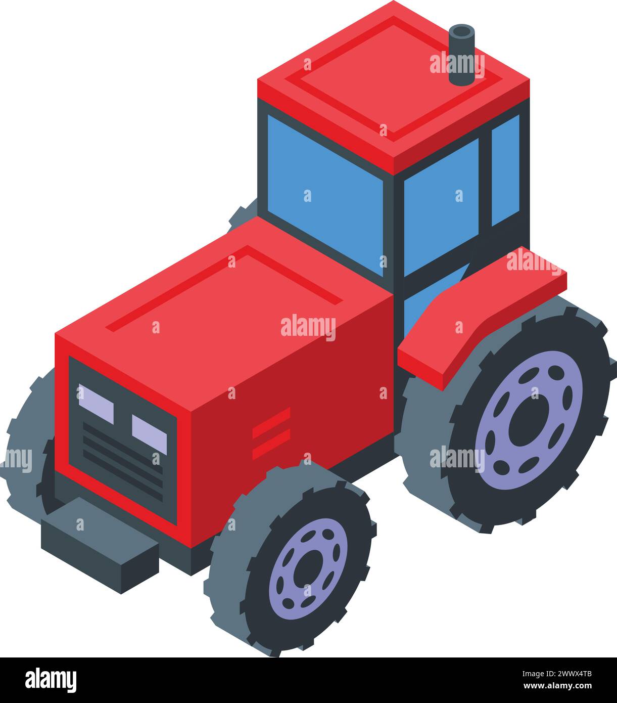 Tractor farm refuel icon isometric vector. Biogas using vehicle ...