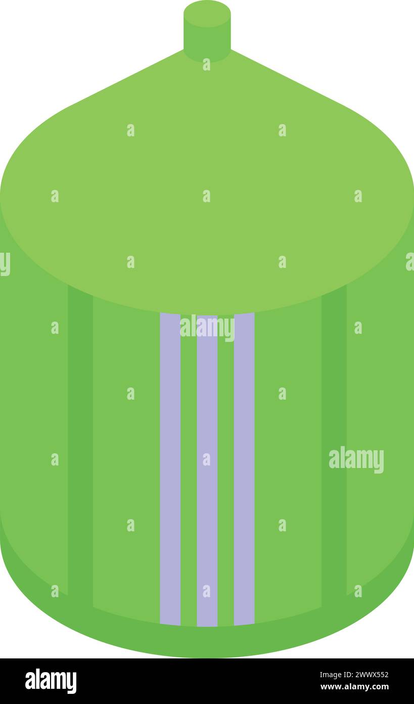 Refinery biogas tank icon isometric vector. Sector energy. Nature fuel ...