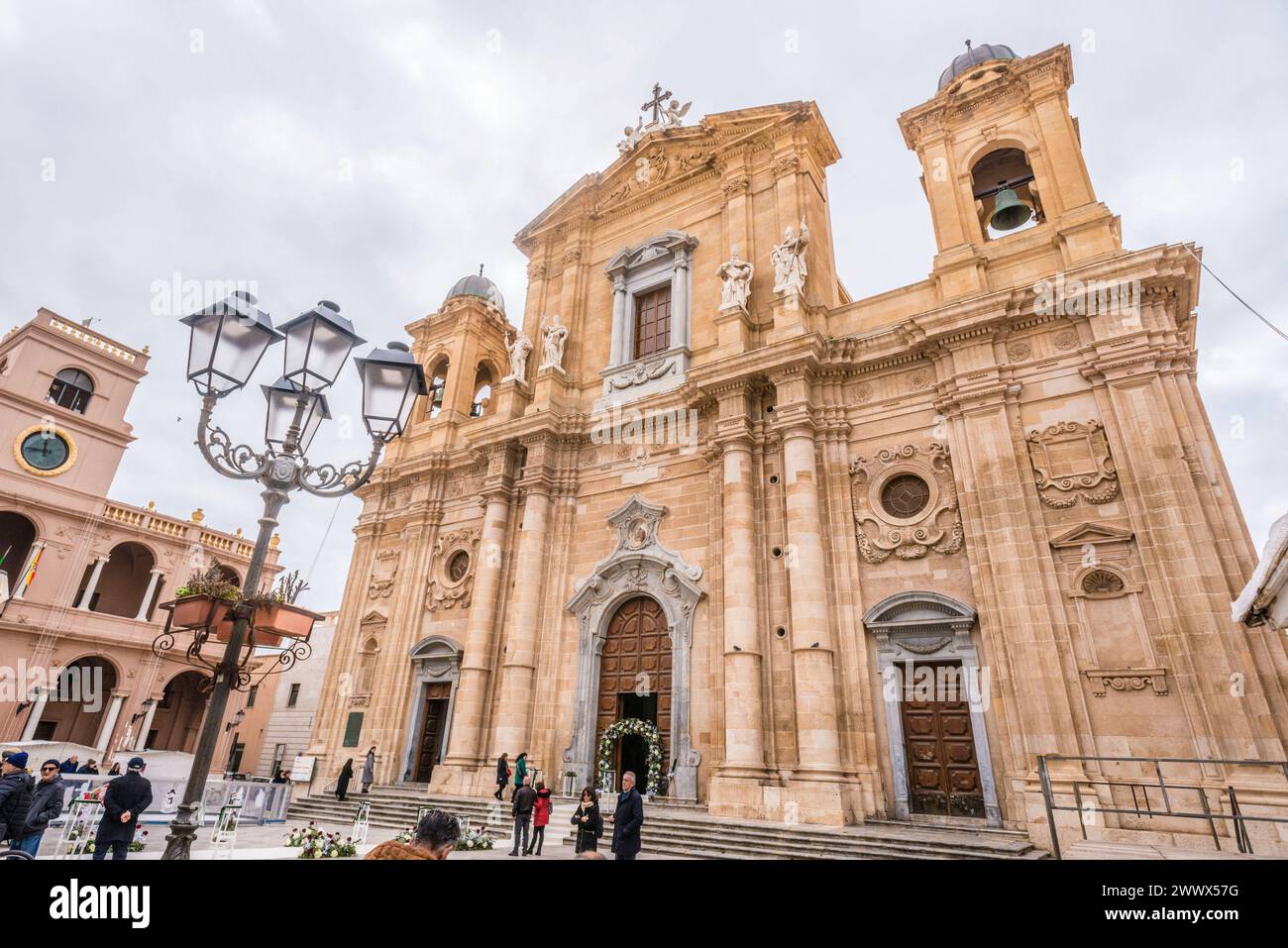 Duomo di Marsala, Sizilien, Italien. In der Altstadt von Marsala ...