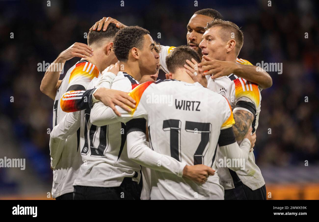 Lyon, France. 23rd Mar 2024. Torjubel: Jamal Musiala (Deutschland ...