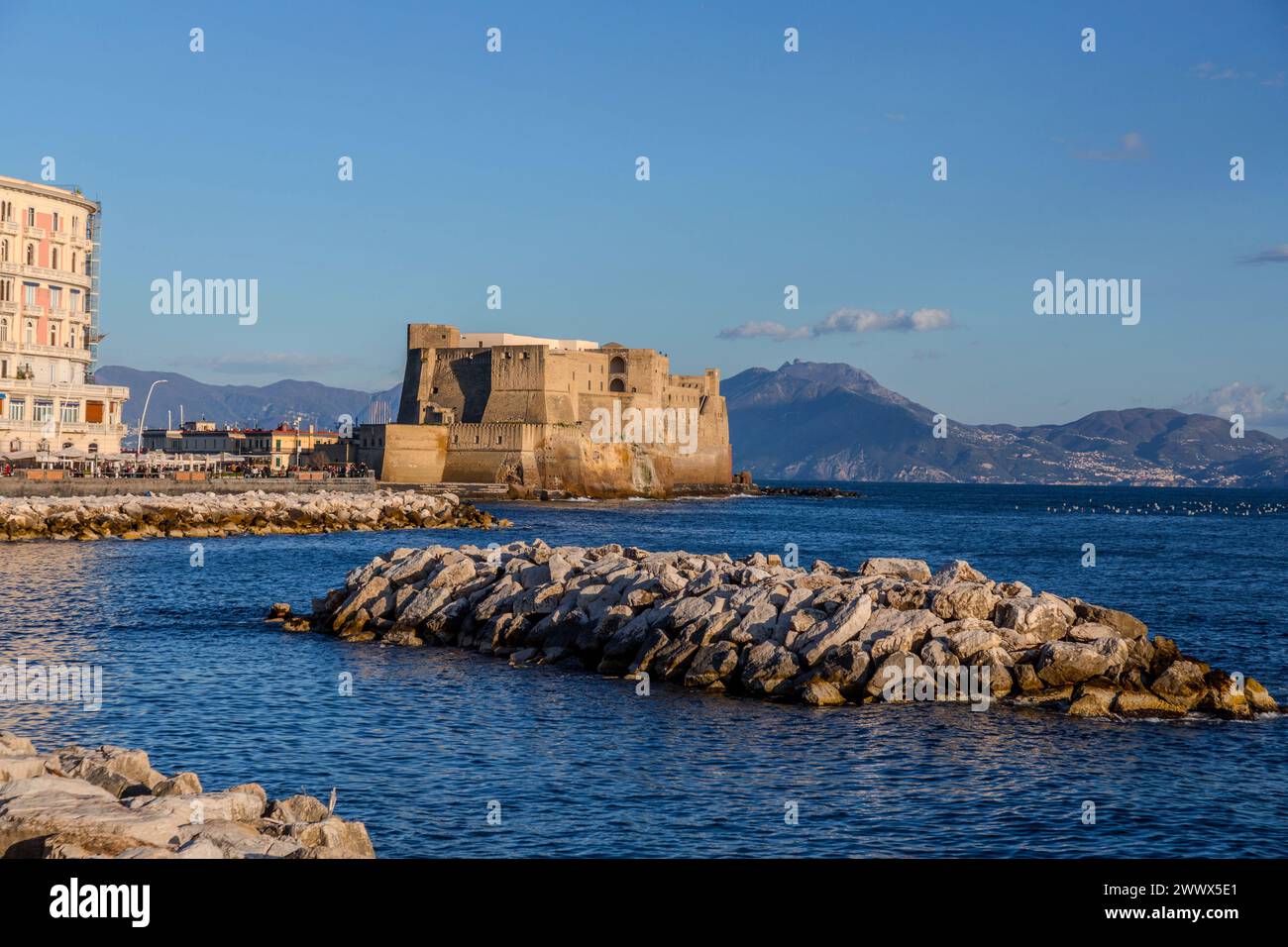Castel dell'Ovo, lietrally, the Egg Castle is a seafront castle in ...