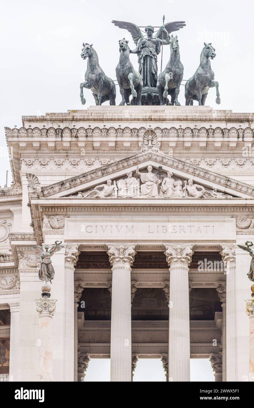 Viktor-Emanuelsdenkmal, Monumento a Vittorio Emanuele II, Rom, Italien ...