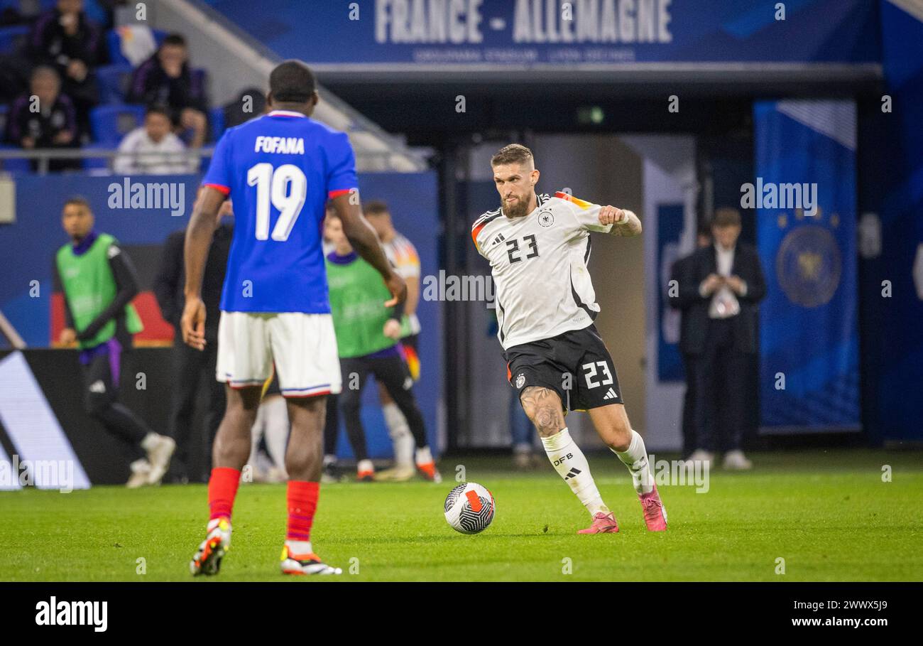 Lyon, France. 23rd Mar 2024. Robert Andrich (Deutschland) Frankreich ...