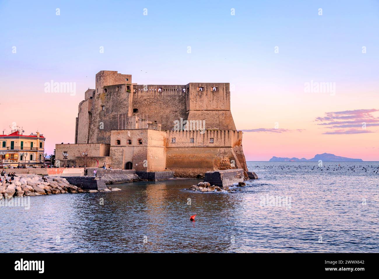 Castel dell'Ovo, lietrally, the Egg Castle is a seafront castle in ...