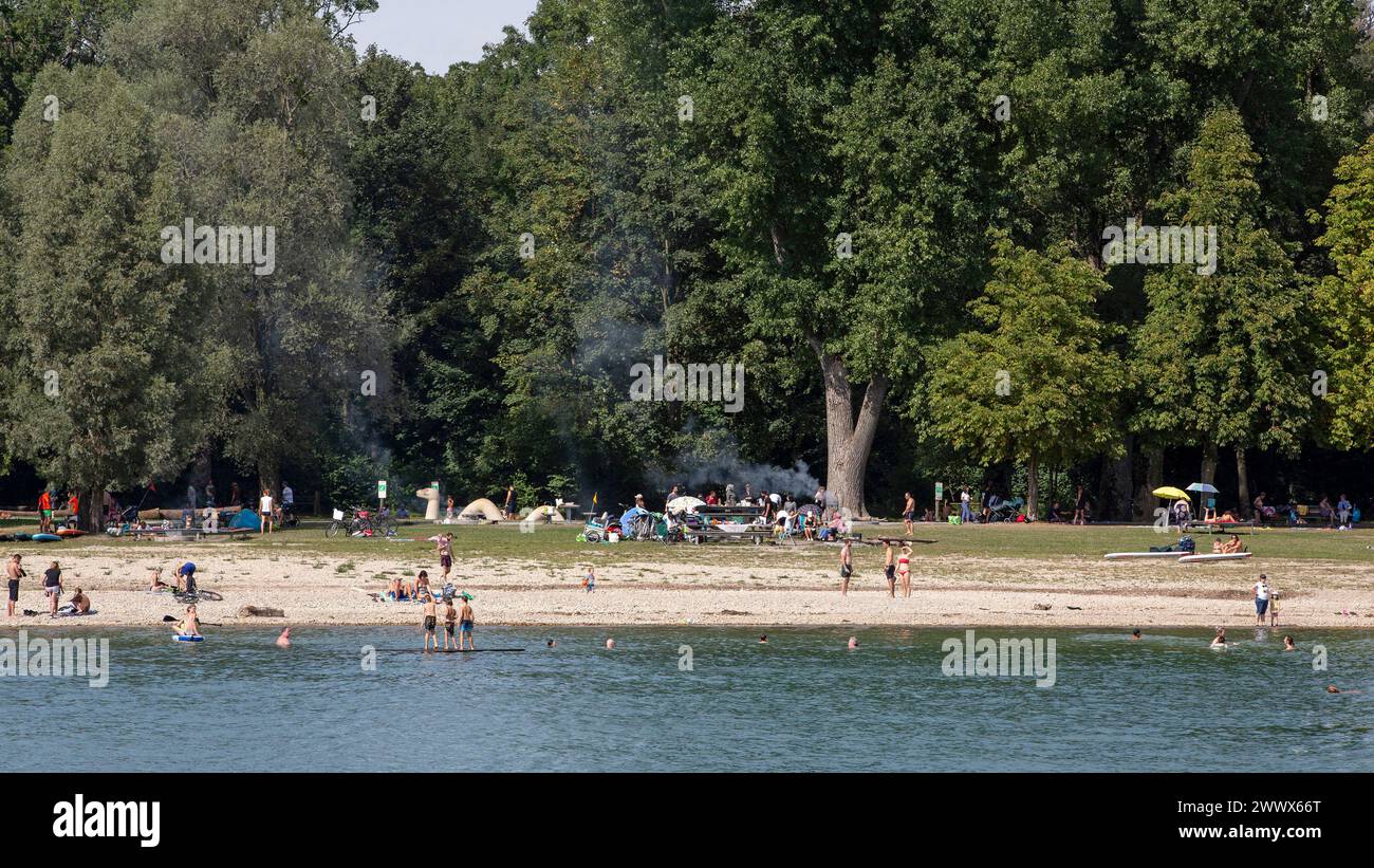 Bathing Beach, Lake Constance Vorarlberg, Austria Stock Photo - Alamy