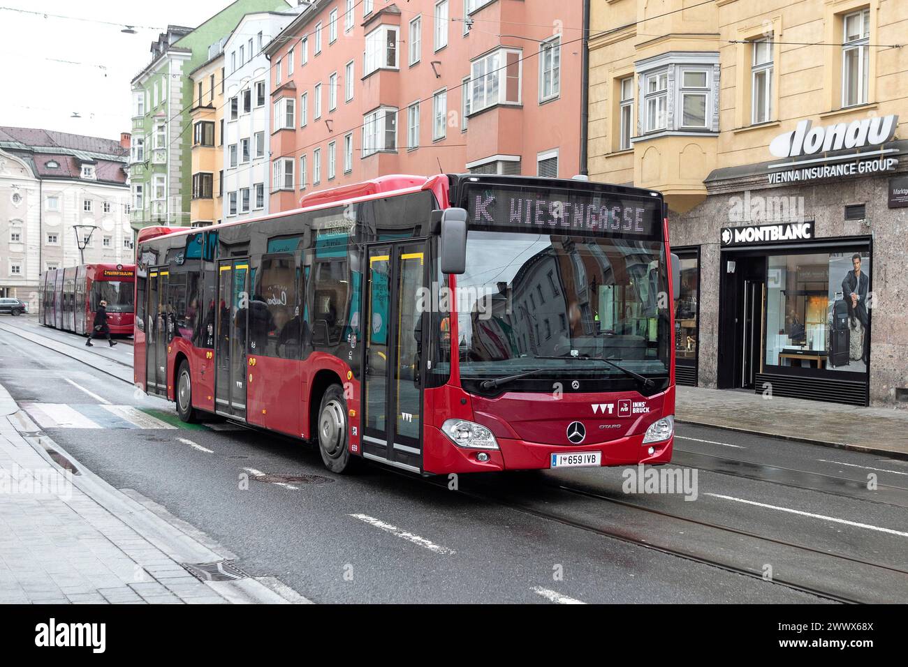 City Bus Line K, Innsbruck, Tyrol, Austria Stock Photo - Alamy