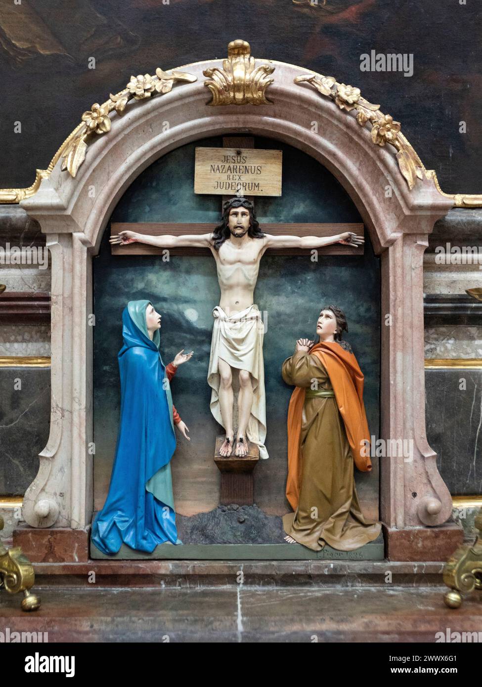 Station Of The Cross, Jesus On The Cross, St. Peter's Abbey, Salzburg ...