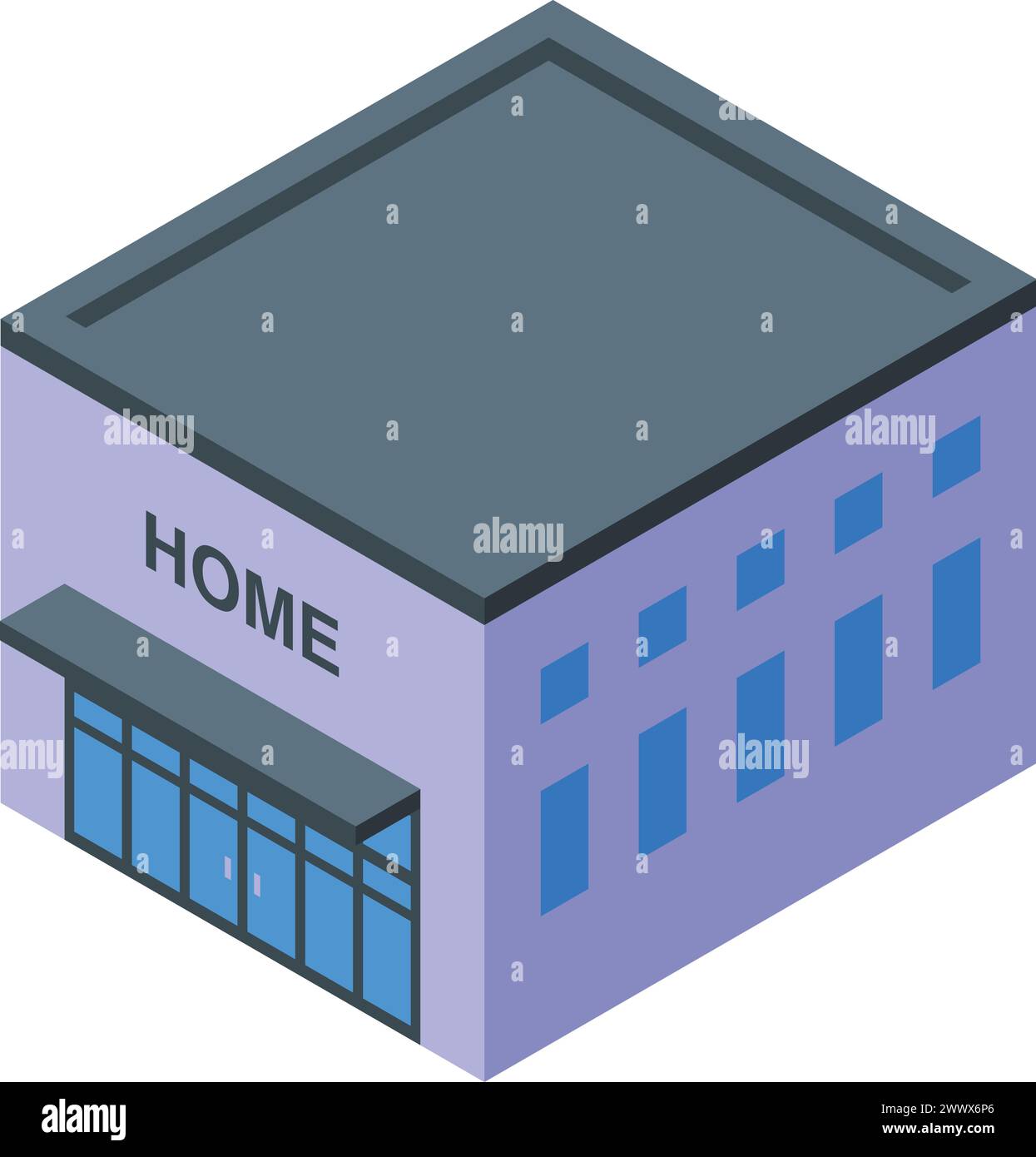 Home furniture store icon isometric vector. Sale retail goods. Home ...